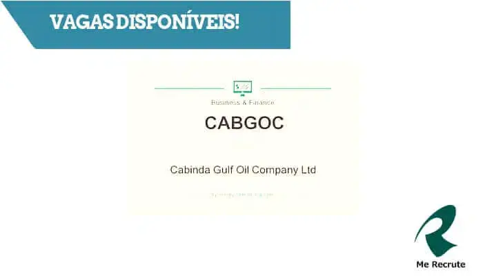 Vagas na : CABGOC Angola - O Guia de Recrutamento - MMO Emprego 2025